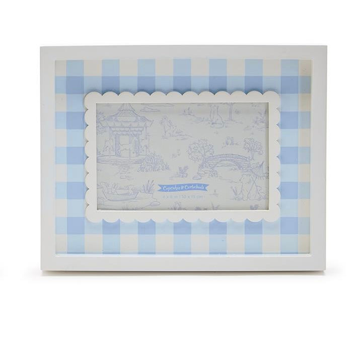 Blue Gingham 4x6 Frame – The Little Exchange