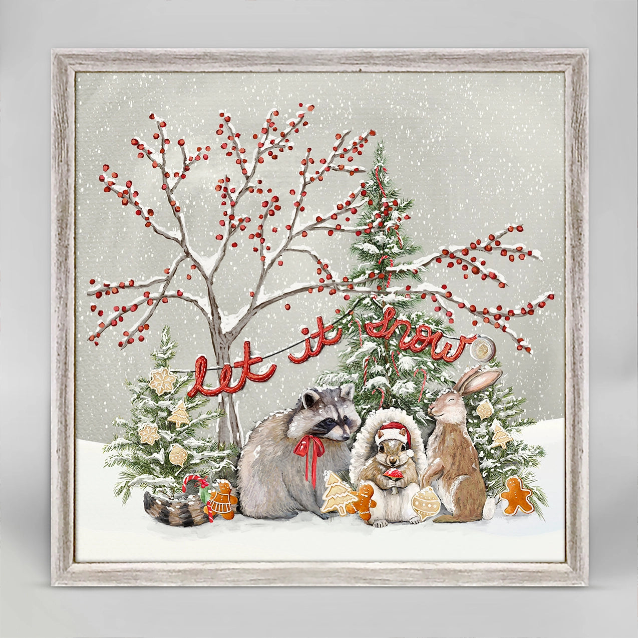 Winter Wonderland Let it Snow Mini Framed Canvas – The Little Exchange