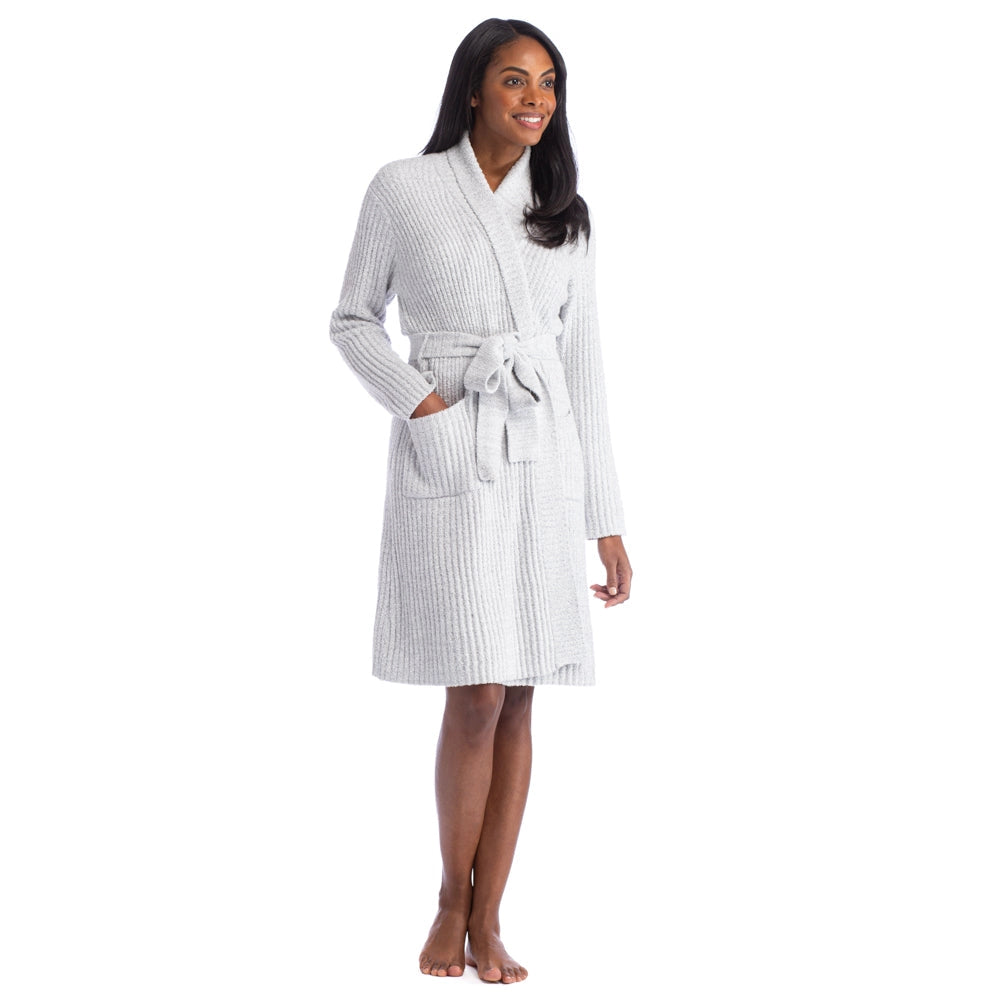 Softies 38" Marshmallow Rib Robe Heather Grey L/XL – The Little Exchange